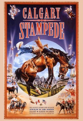 12 x 18 Posters prints Calgary Stampede Rodeo Ride', m cowboy | eBay