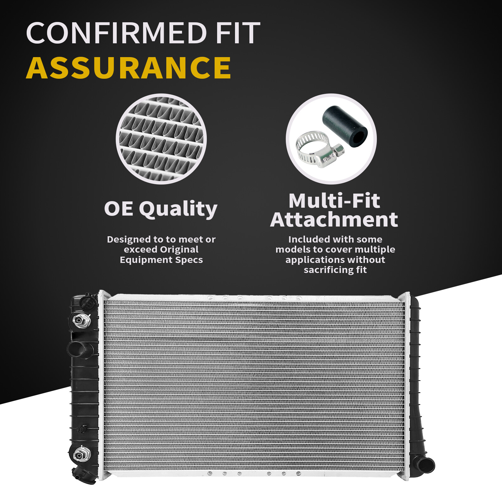 83 Aluminum Radiator for 90-93 Volvo 240 75-84 Volvo 242 75-89 Volvo ...