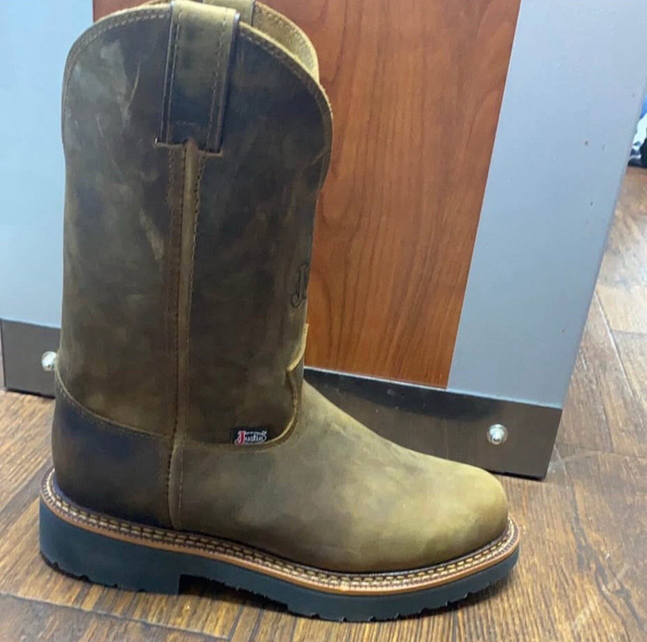 Justin Work Boot Blueprint Pull on. Soft Toe. New. Never Work Size 9 ...