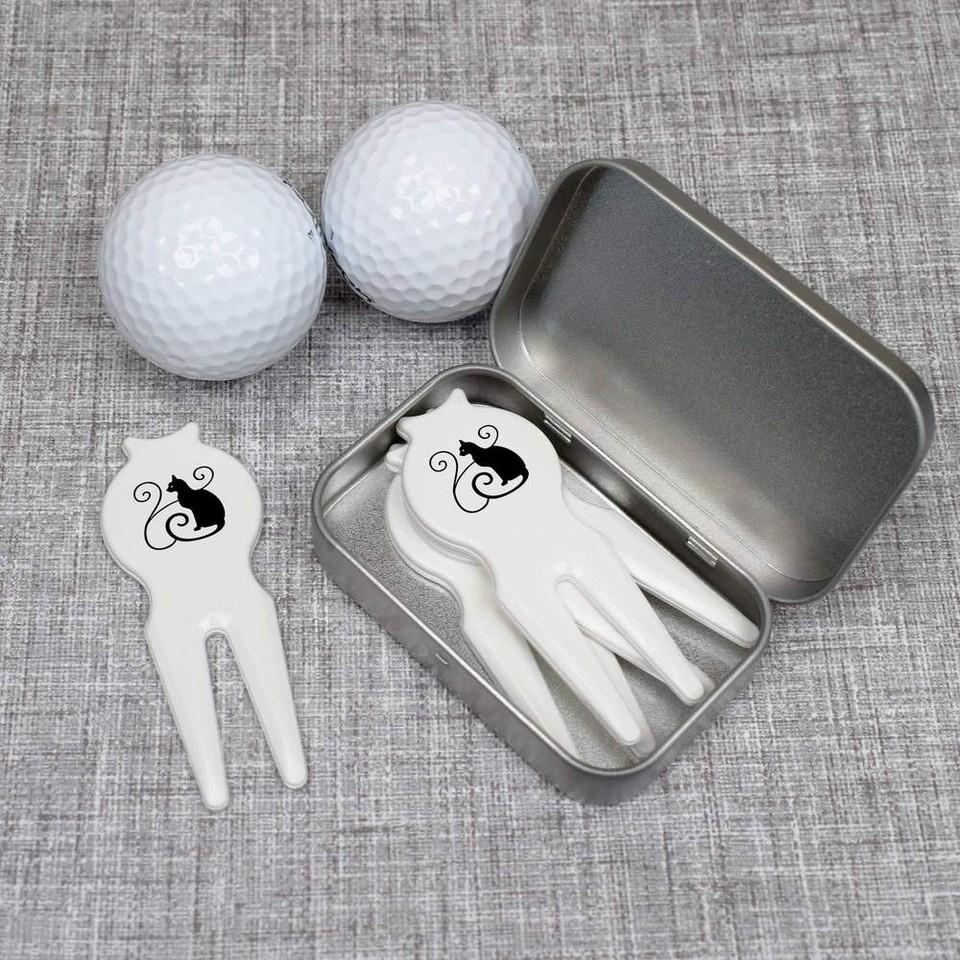 'Swirls & Cat' Golf Divot Tool / Repair Fork Gift Set (GO00054492 ...