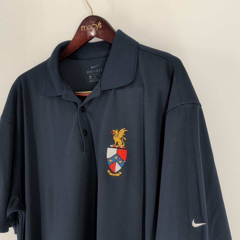Nike Dri-Fit Beta Theta Pi Flag Classic Pullover Polo Shirt Navy Blue ...