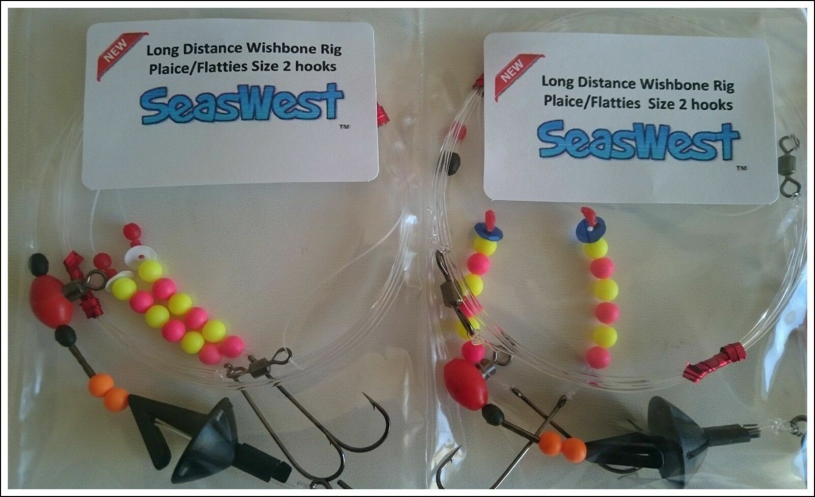 Long Distance Plaice/Flattie Wishbone Rig * 10 RIG PACK * | eBay UK