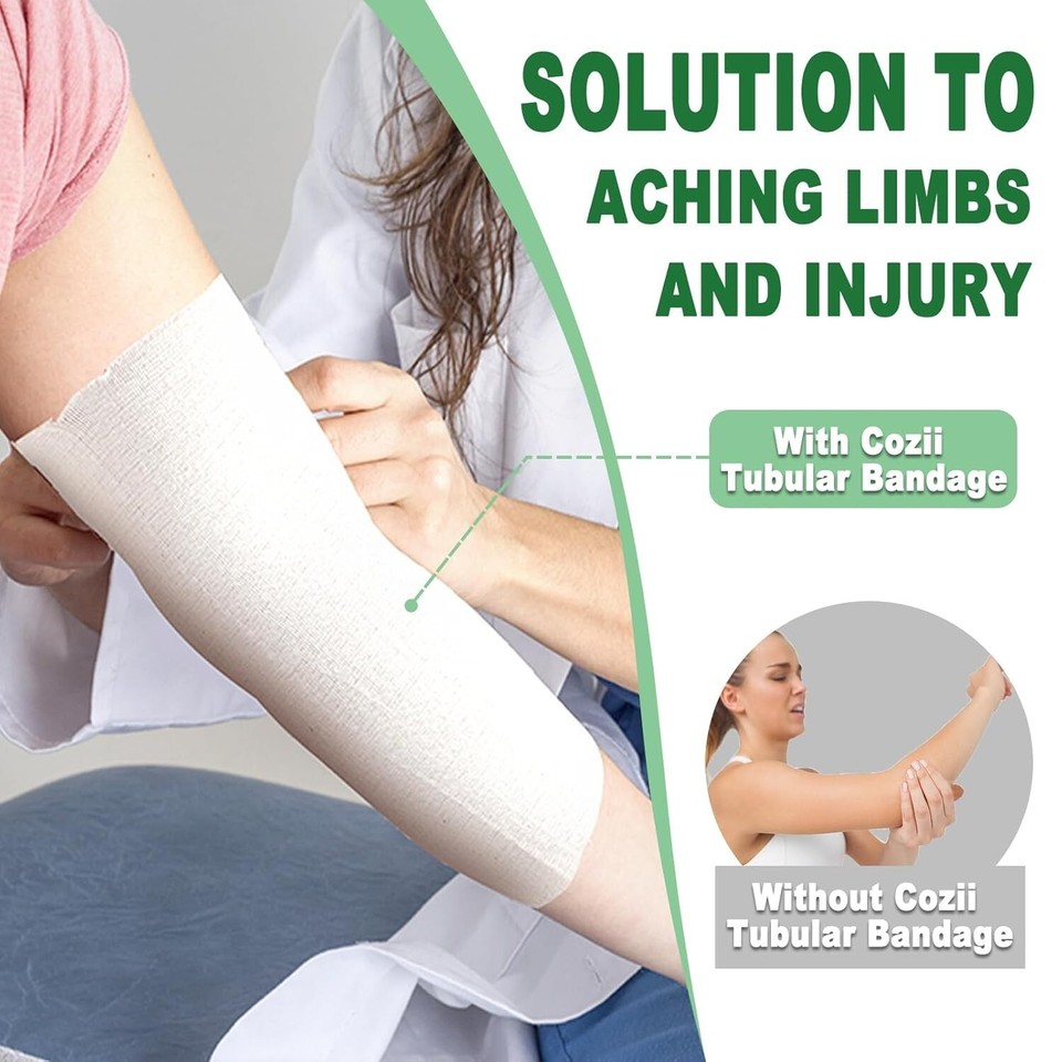 Elastic Tubular Support Bandage, for Tissue Support 4" x 11 yd (Size F ...