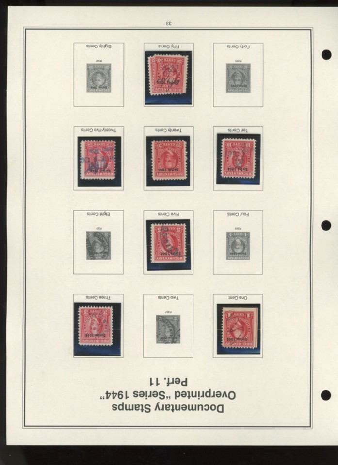 US stamps bob documentary 157 stamps mnh mh used 1940-1954 365.35 cv ...