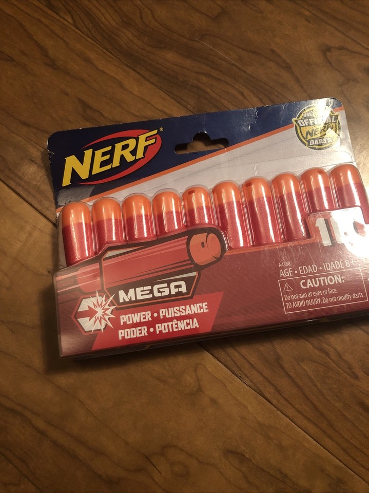 Hasbro NERF ACCUSTRIKE Mega Power Big Red Refill Darts Includes 10 ...