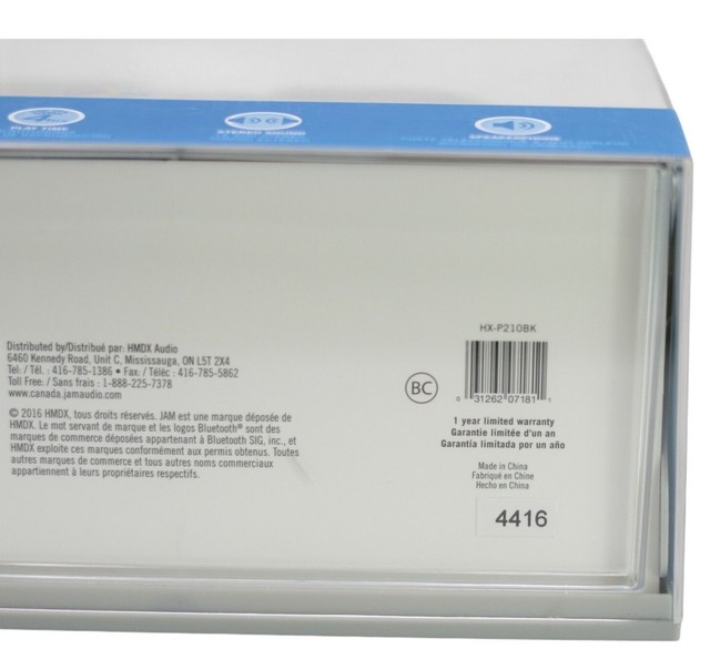 JAM HX-P210 Rave Max Wireless Bluetooth Speaker - Black for sale online ...