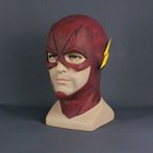 The Flash Mask Allen Cosplay Helmet Halloween Full Face Latex Mask ...