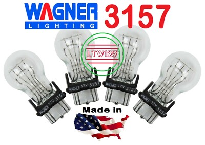 (2Pc) Wagner 3157,3057,3357,3457 Clear Light Bulb Dual Contacts 12 V /2 ...