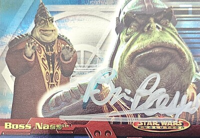 Star Wars Brian Blessed SIGNED Gungan Boss Nass Evolution Card Topps ...