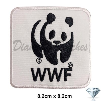 save nature animal panda wwf embroidery patch iron sew on fashion badge ...