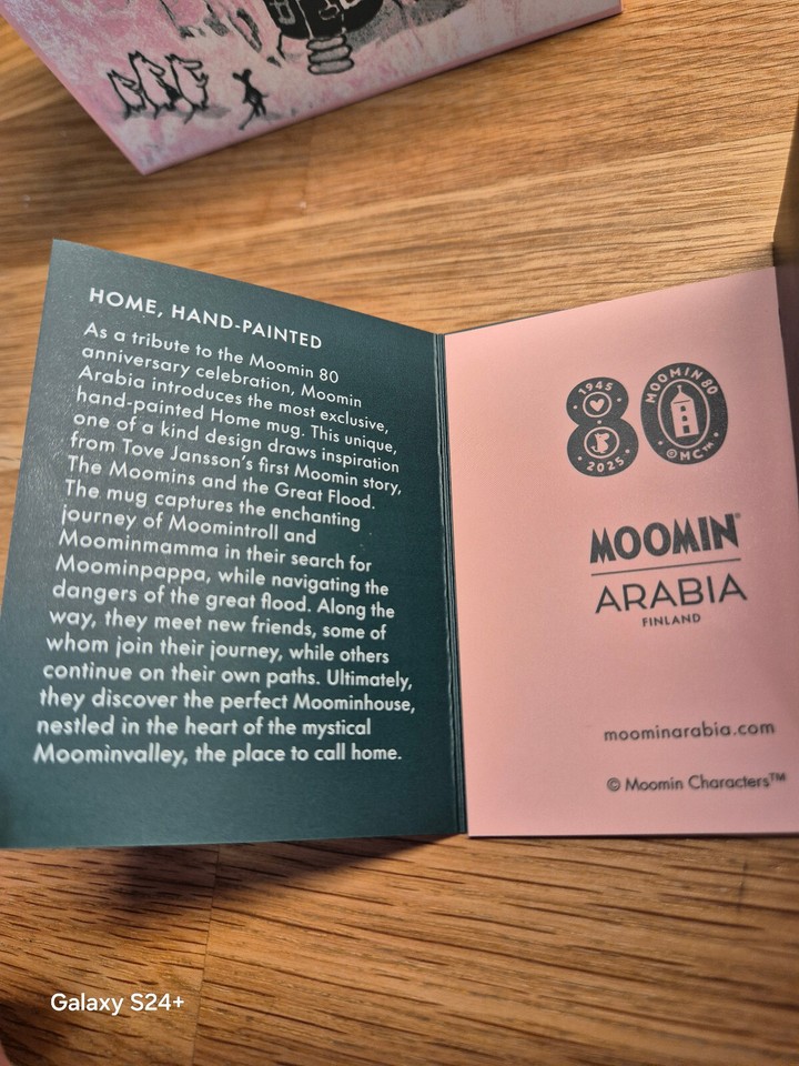 Moomin 80th anniversary 2025 special edition mug: Home. Only 8000pcs ...