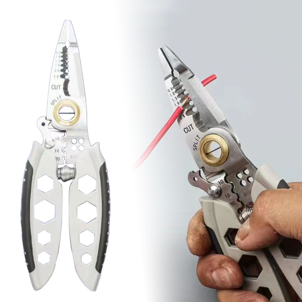 7-inch Multipurpose Wire Stripper, Multi-Tool Wire Cutter for Stripping ...
