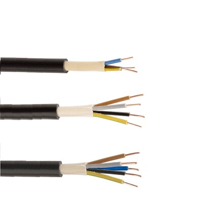Outdoor Hi Tuff Cable 3 4 5 Core PVC NYY-J 1.5 2.5 4 MM Pond wire | eBay UK