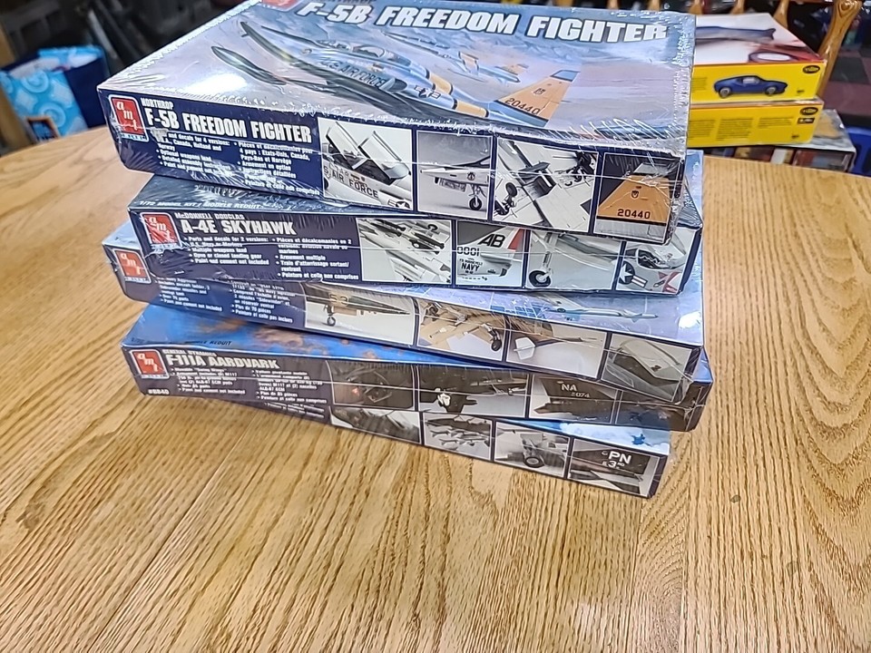 Vintage 1990 Air Force Model Kit Lot Bundle SEALED fighter Jet Airplane ...