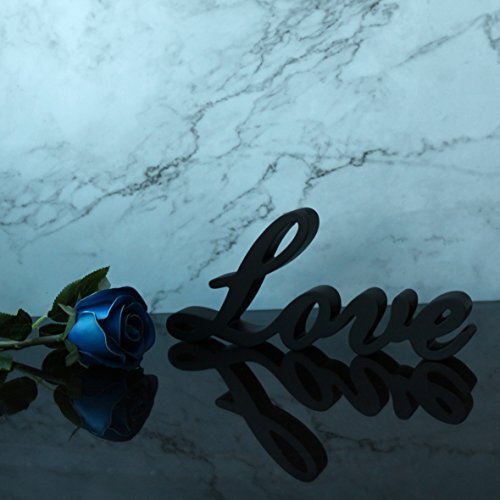 Black Wooden Words Sign Free Standing "love" Desk/shelf/home Wall ...