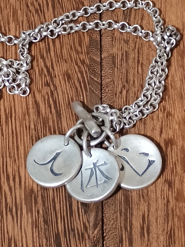 Carolyn Pollack Mind Body Soul Pendants Sterling Silver Vintage ...