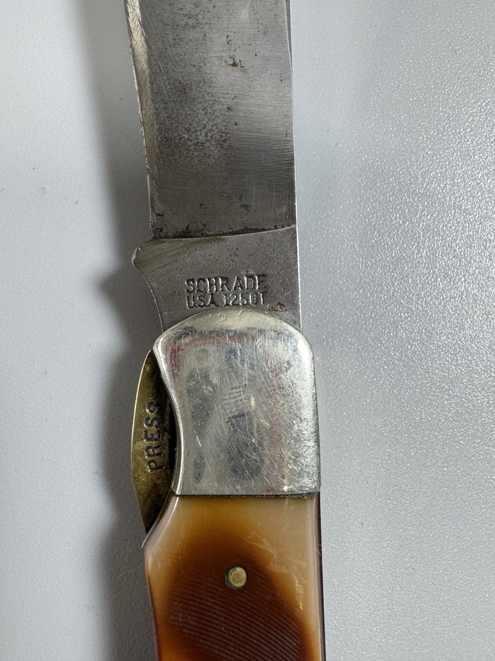 Vintage Schrade Old Timer USA 1250T Liner Lock Folding Knife | eBay