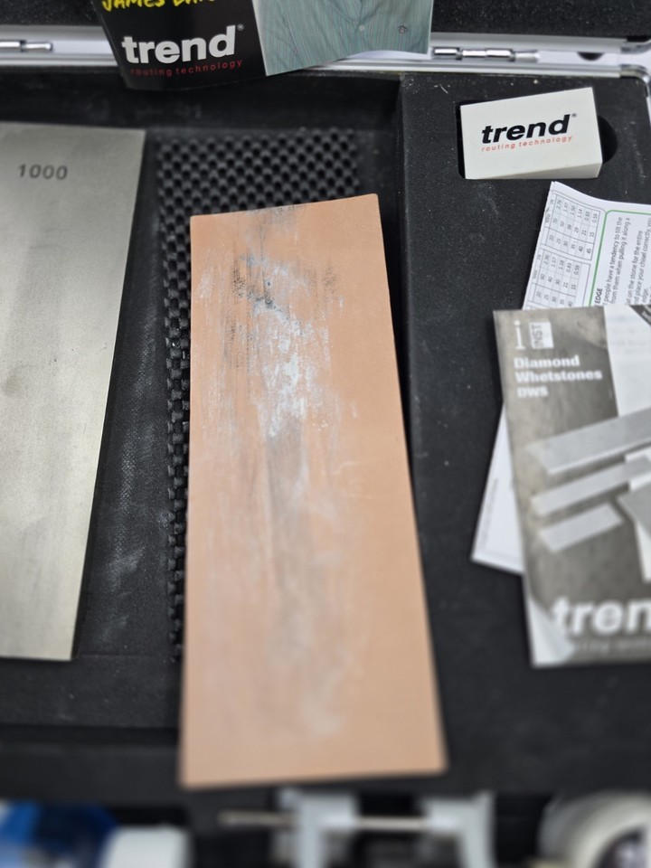 Trend Essential Diamond Sharpening Kit with 300/1000 Grit Bench Stone ...