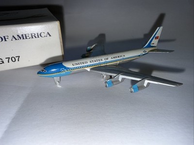 Schabak 1:600 Scale Vintage AIR FORCE ONE Boeing 707 Diecast Model ...