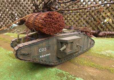 1/35 Built Metal British First World War Mark IV Male Heavy Tank with ...