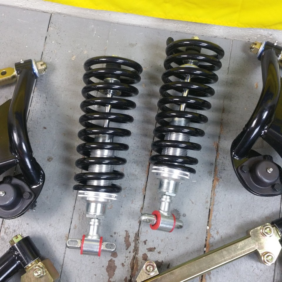 55-57 Chevy Bel Air Tubular Control Arms & SBC LSX Front Coilover ...
