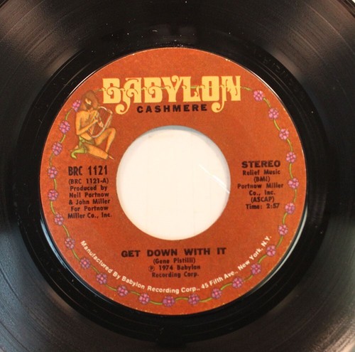 Soul Nm! 45 Gene Pistilli - Get Down With It / Get Down With It (Part ...