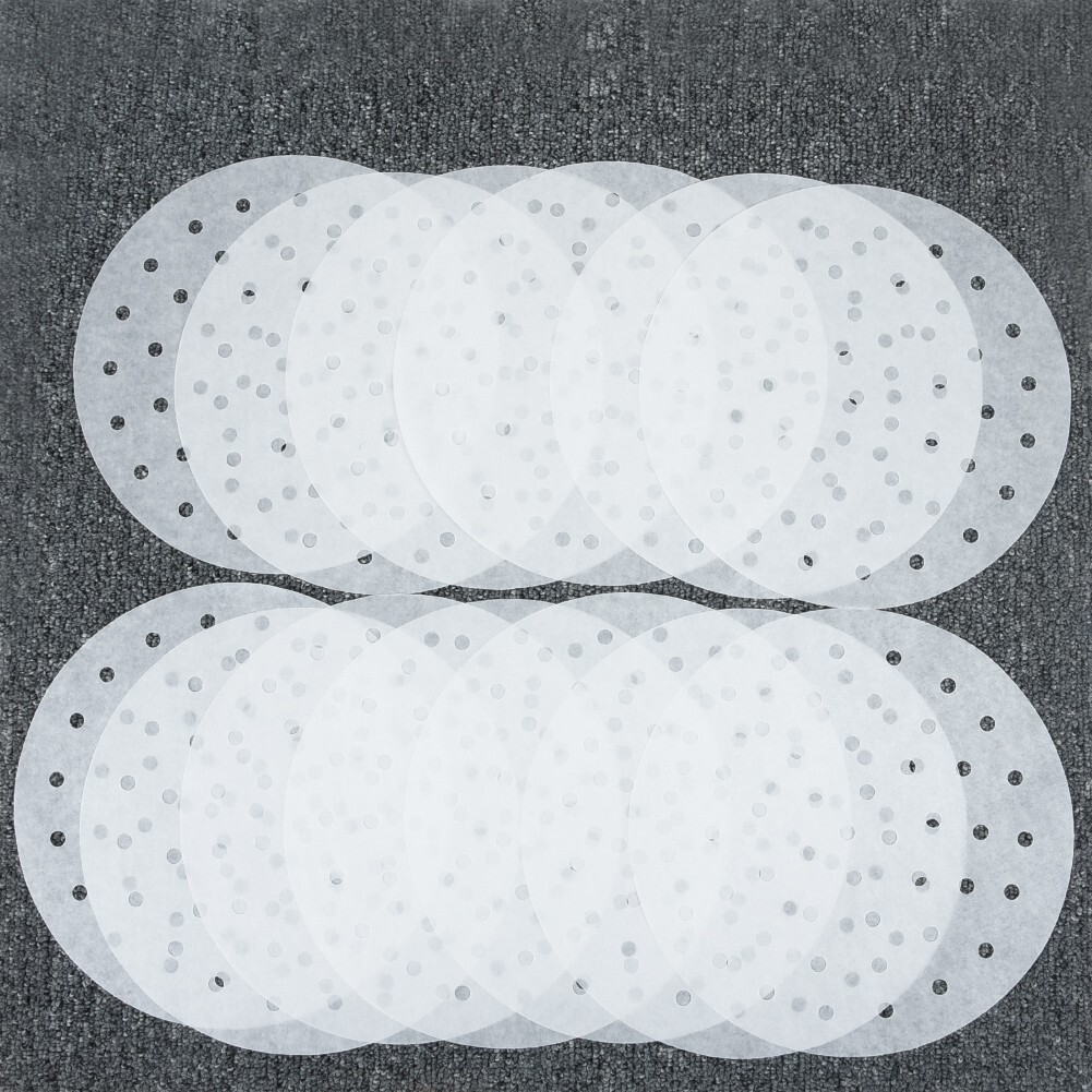 Steam and Fry with Ease 100PCS Round Perforated Bamboo Steamer Paper ...