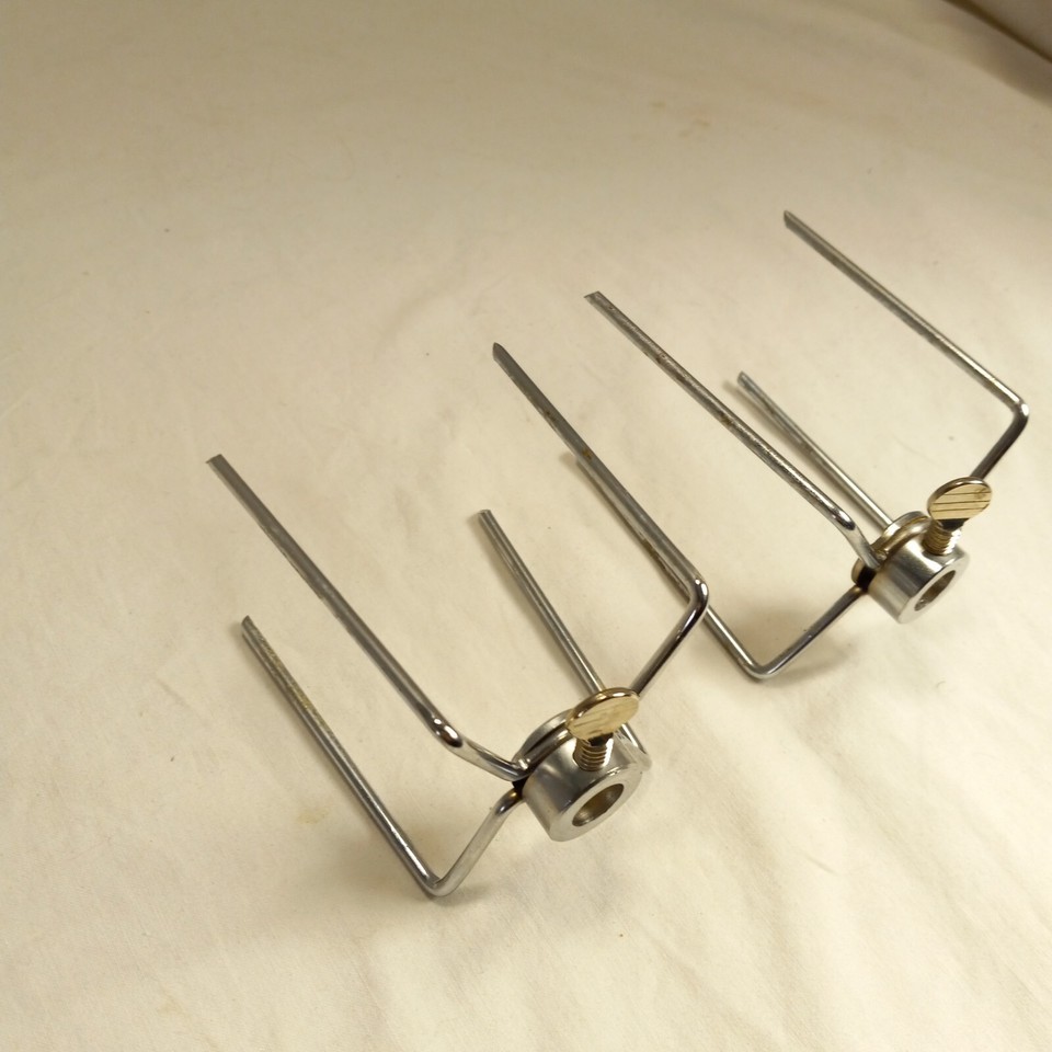 MHP RK-2 universal grill rotisserie kit Replacement Spit Rod Forks Only ...