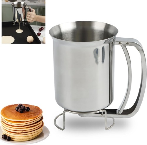 Pancake Batter Dispenser- Gourmet Stainless-Steel Pourer- Perfect for ...