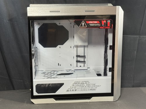 Asus ROG GX601 Strix Helios RGB Mid-Tower Computer Case Silver New Open ...