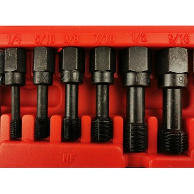 42PCS Thread Chaser Set Rethreading Rethreader Restorer Repair Tool Kit ...