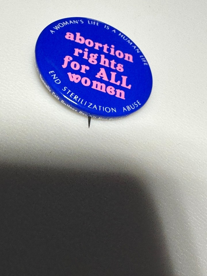 Vintage Women's Rights Pro Choice Abortion Cause Protest Pin Pinback ...
