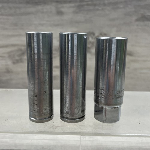 Popular Mechanics 3 Pc Sockets 3/8” Drive 6 Point Deep Well 1/2” 9/16 ...