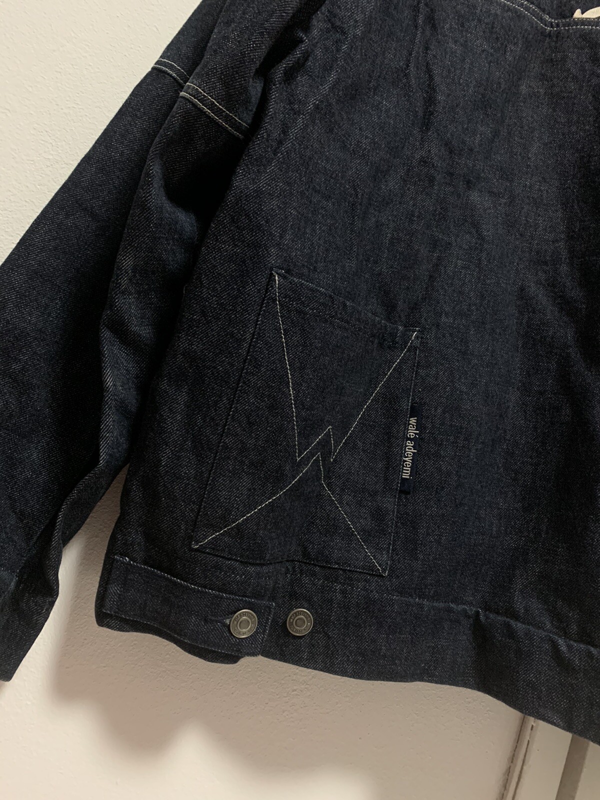 Wale Adeyemi B Side Mens Graffiti Back Denim Jacket Size M, Very Rare ...