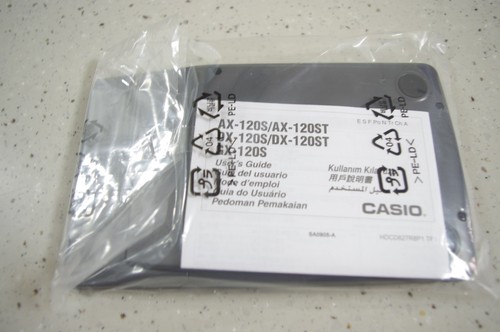 CASIO AX-120ST 12DIGITS TWO WAY POWER Calculator, Good Touch, Tilt ...