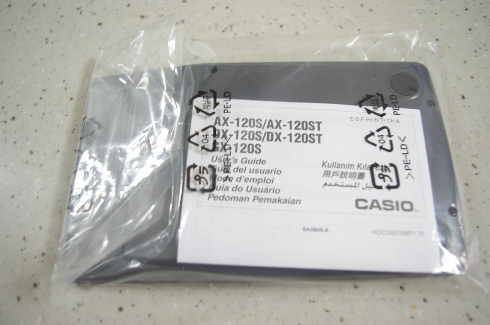 CASIO AX-120ST 12DIGITS TWO WAY POWER Calculator, Good Touch, Tilt ...