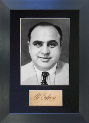 AL CAPONE Signed Mounted Reproduction Autograph Photo Print A4 574 | eBay