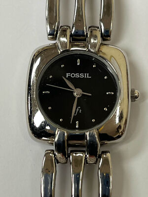 Fossil F2 Black Dial Metal Band Quartz Ladies Watch | eBay