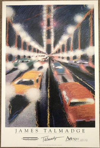 James Talmadge BRIDGE IN THE MIST Official 1992 Art Expo NY Poster ...