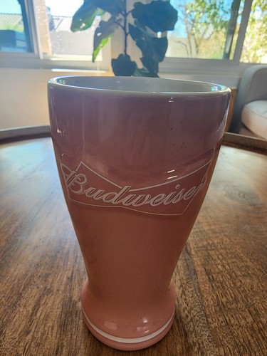 Pink Anheuser Busch Budweiser Beer Mug Cup | Russ Berrie | eBay