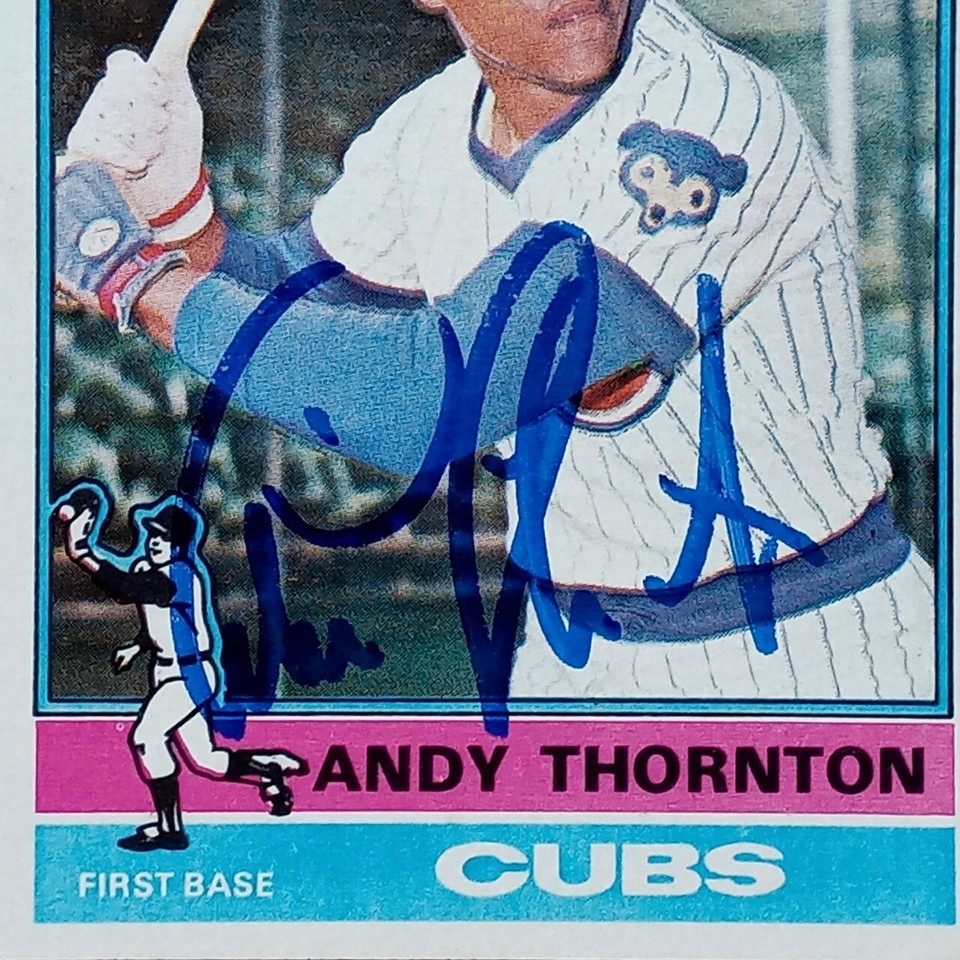 1976 Topps #26 Andy Thornton SIGNED Chicago Cubs Autograph Card | eBay
