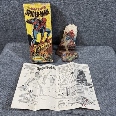 Original 1966 Aurora The Amazing Spider-Man Model Kit 477-98 Ultra Rare ...