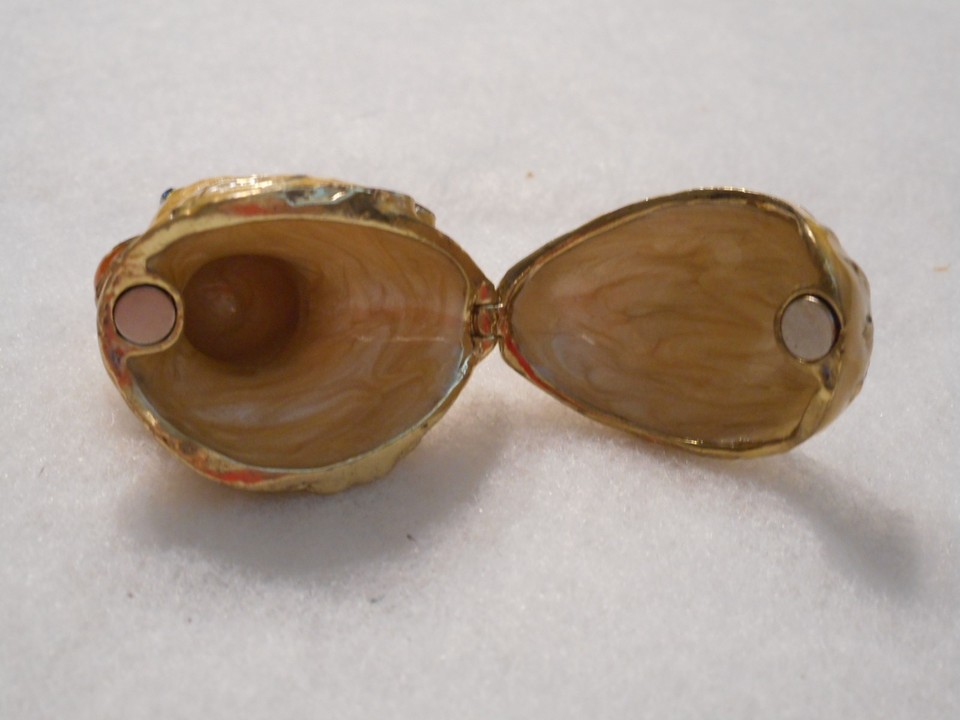 MONET Trinket Box YELLOW BABY DUCK Collectible Enamel Keepsake | eBay