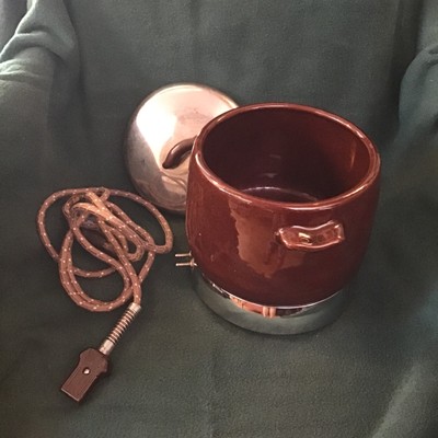 Vintage 1950's West Bend Electric Bean Pot Stoneware Crock Works | eBay