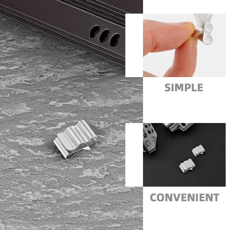 20pcs Solar Panel Wire Clamps For Wiring Stainless Steel Double-Wire ...