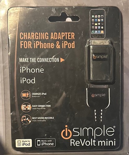 iSimple ReVolt MINI 5-Volt Charging Adaptor for Select iPod & iPhone ...