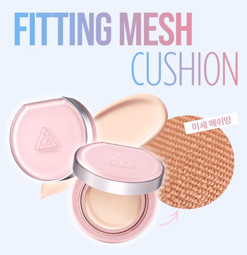 3CE FITTING MESH Cushion 11g + Refill 11g (SPF40 PA+++, 2024 NEW ...