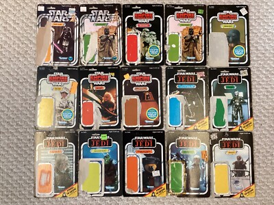Vintage Kenner Star Wars Figure Card Backs Cardbacks Lot of 15 SW, ESB ...