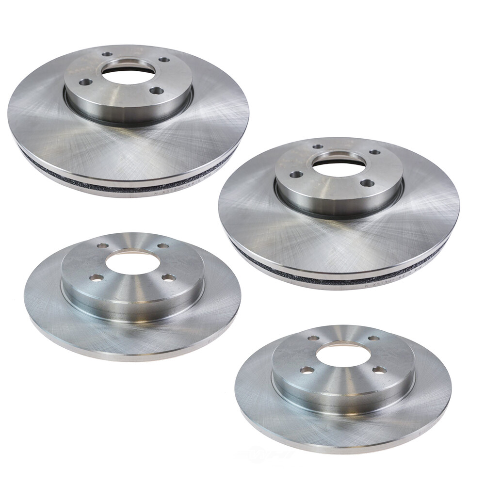 Disc Brake Rotor Set-4 Piece Brake Rotor Set TRQ BRA13938 fits 2005 ...
