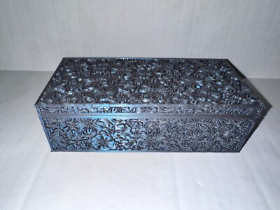 Engraved Knick Knack Box With Floral Design, 6.75" x 3.25" x 2" | eBay